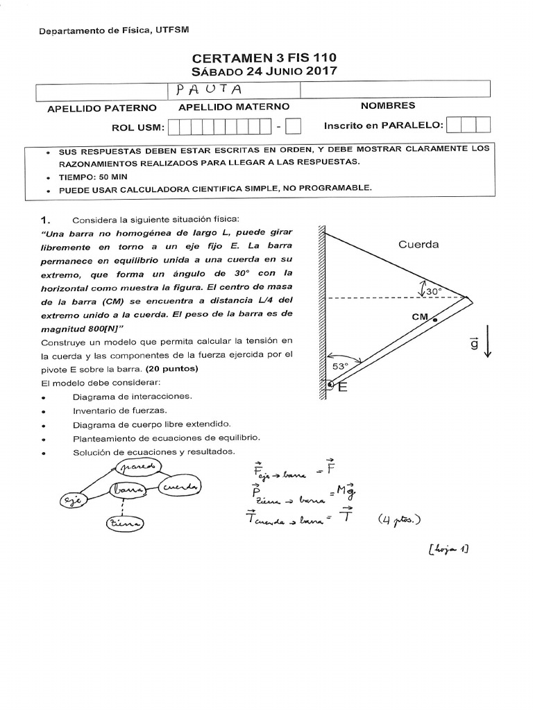 Pauta Desarrollo C3 1Sem2017 | PDF