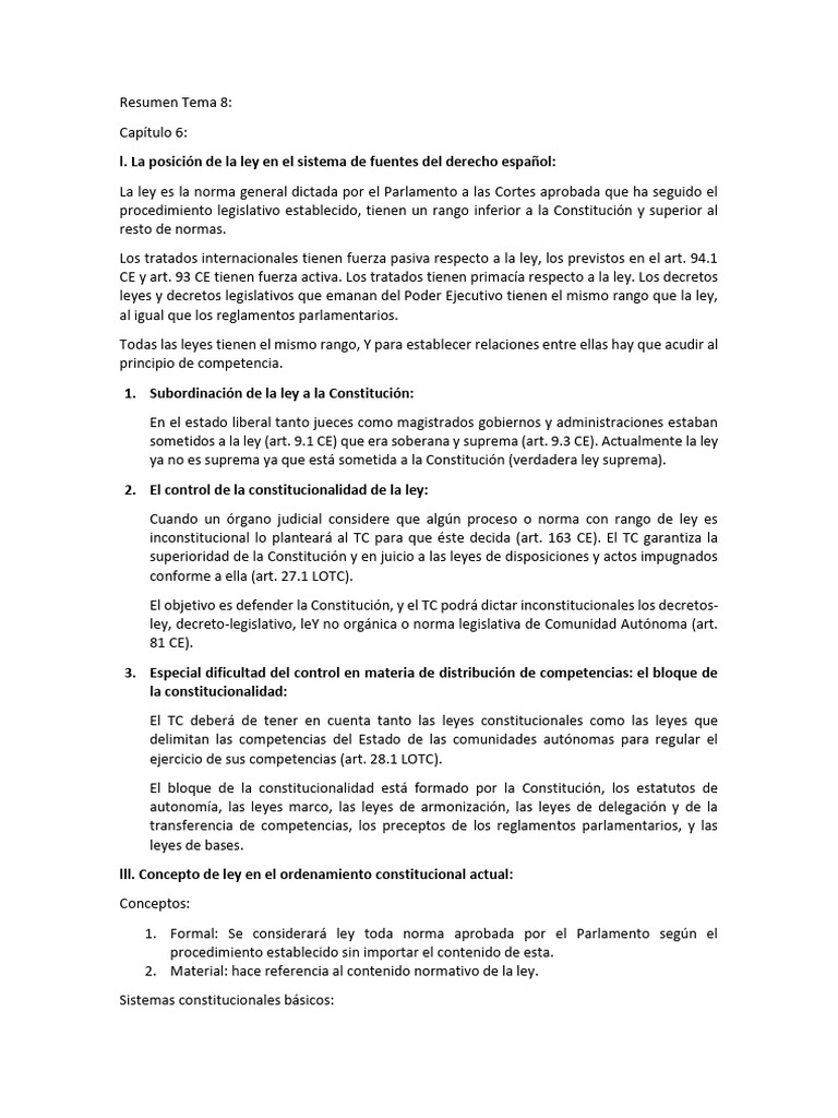 Resumen T.8 | PDF