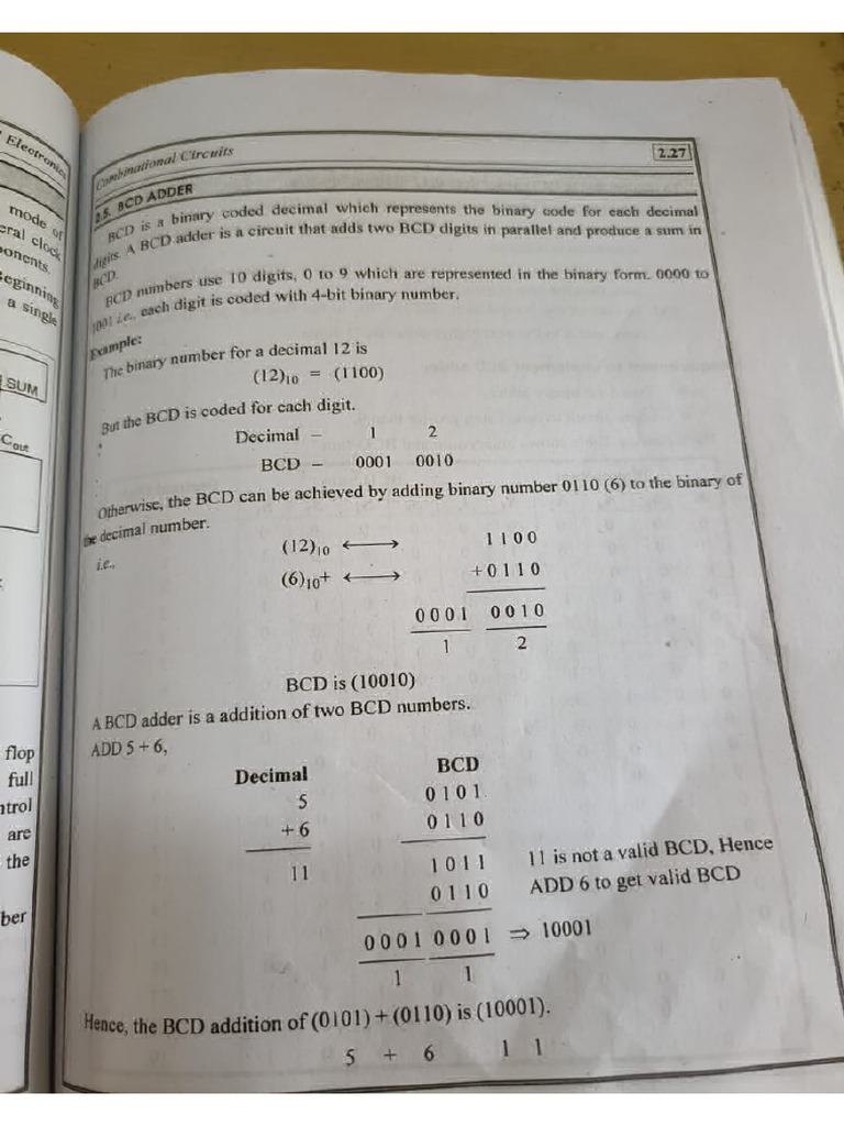 DPCO Unit 1 Decimal Adder | PDF