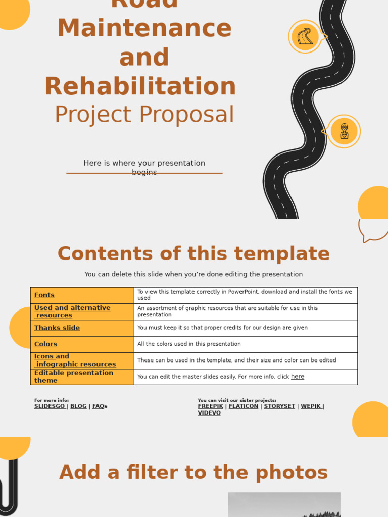 Road Maintenance and Rehabilitation Project Proposal | PDF