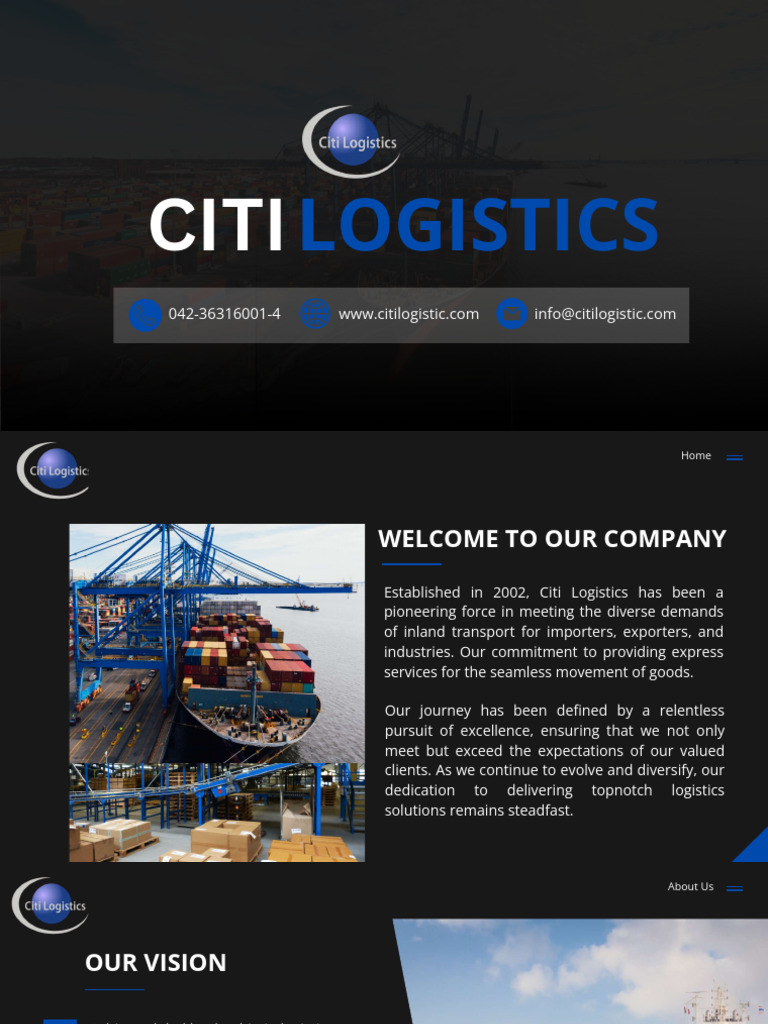 CITI LOGISTICS PPT (4) | PDF