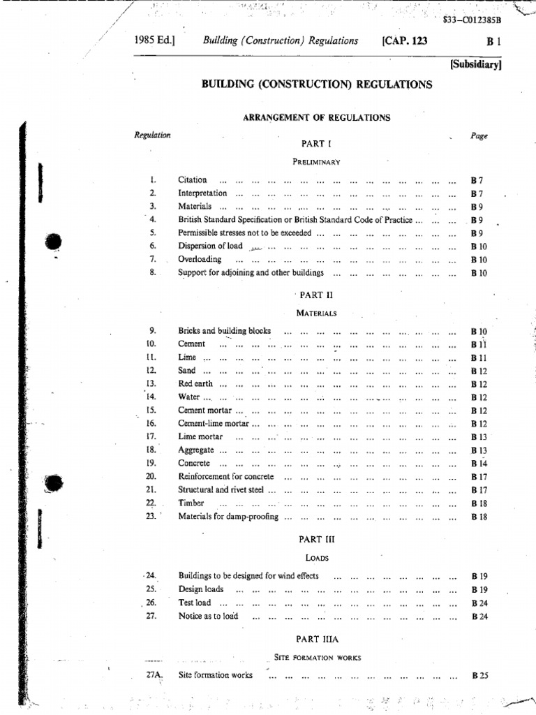 Building (Construction) Regulations, 1986 | PDF