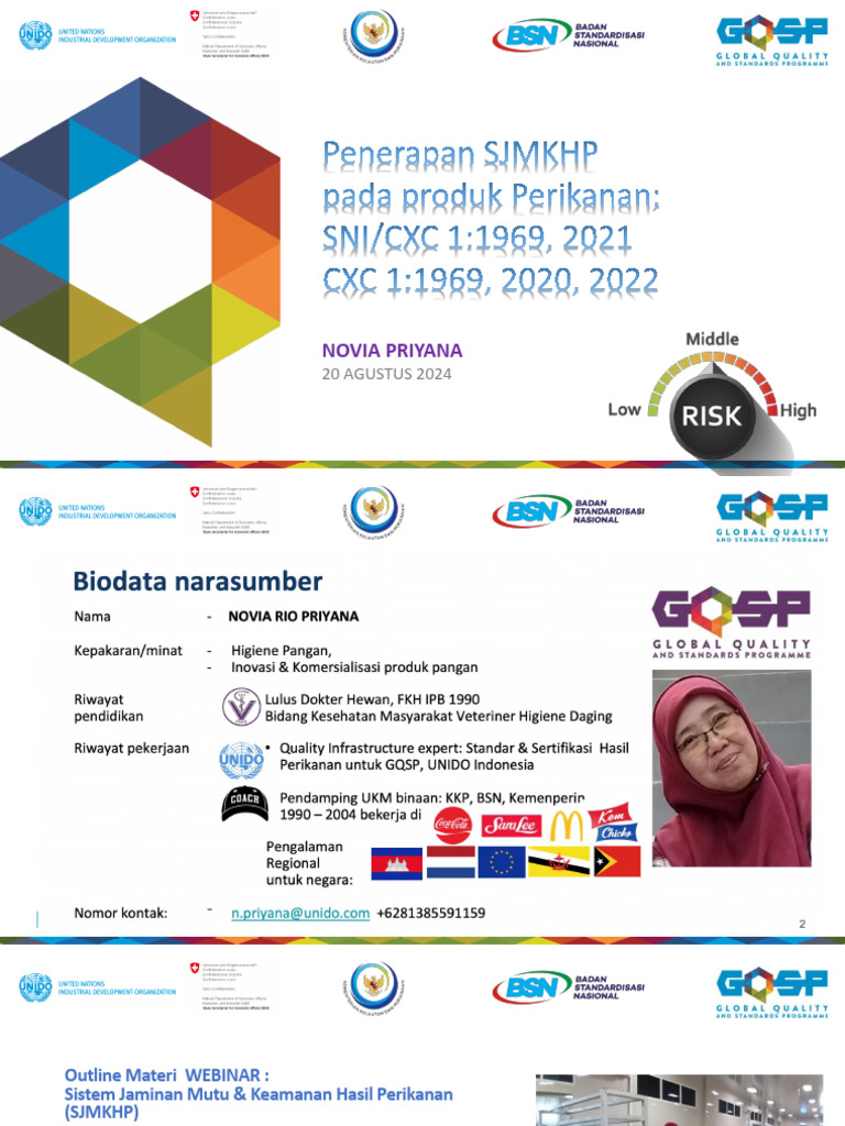 Penerapan SJMKHP Pada Produk Perikanan SNI/CXC 1:1969, 2021 CXC 1:1969, 2020, 2022 | PDF
