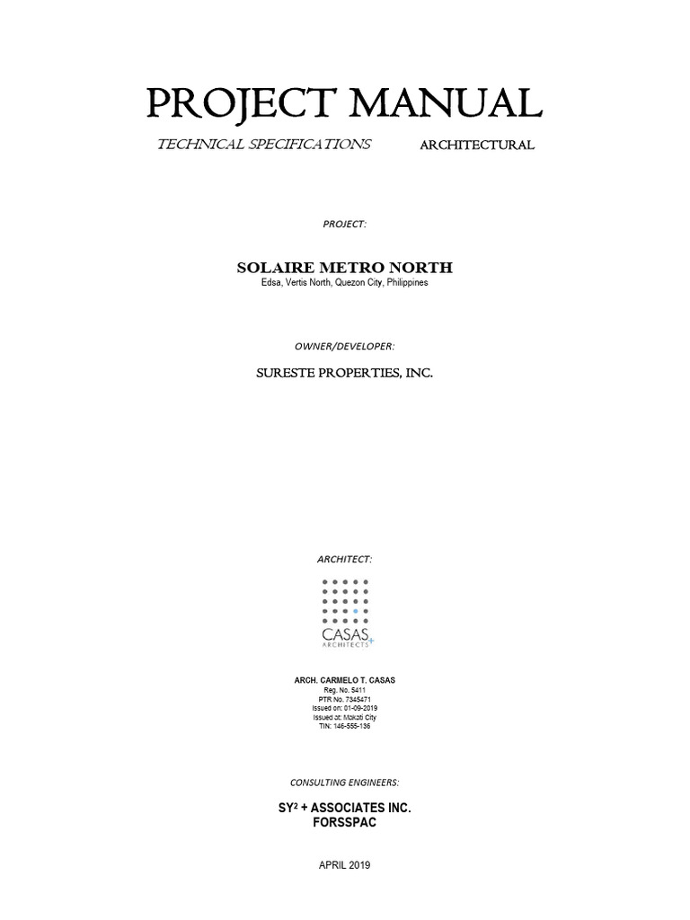 Architectural Specifications | PDF