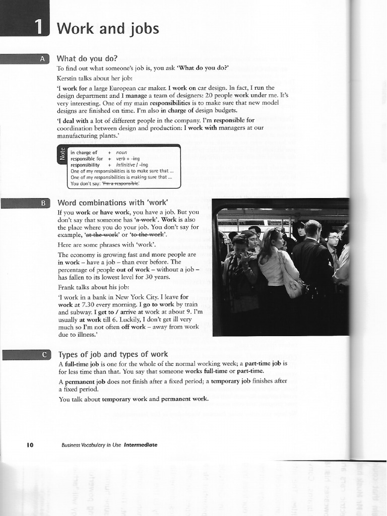 Work and Jobs, 2. Ways of Working | PDF