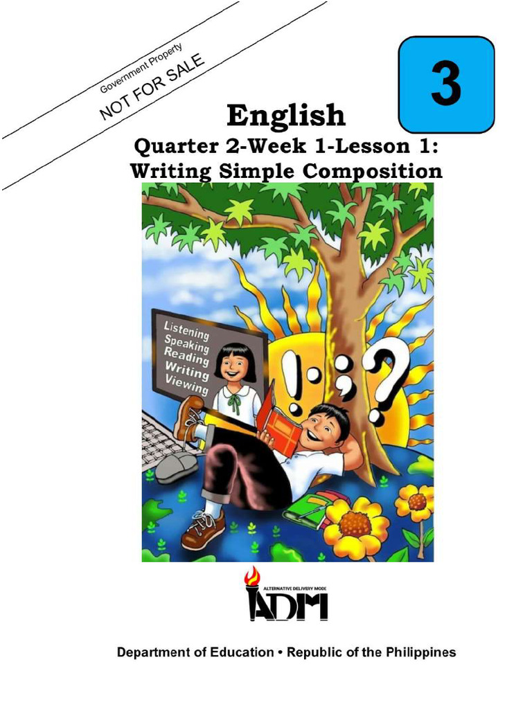 English3 - Quarter 2 - Module 1 - Week 1 Writing Simple Composition - v3 | PDF
