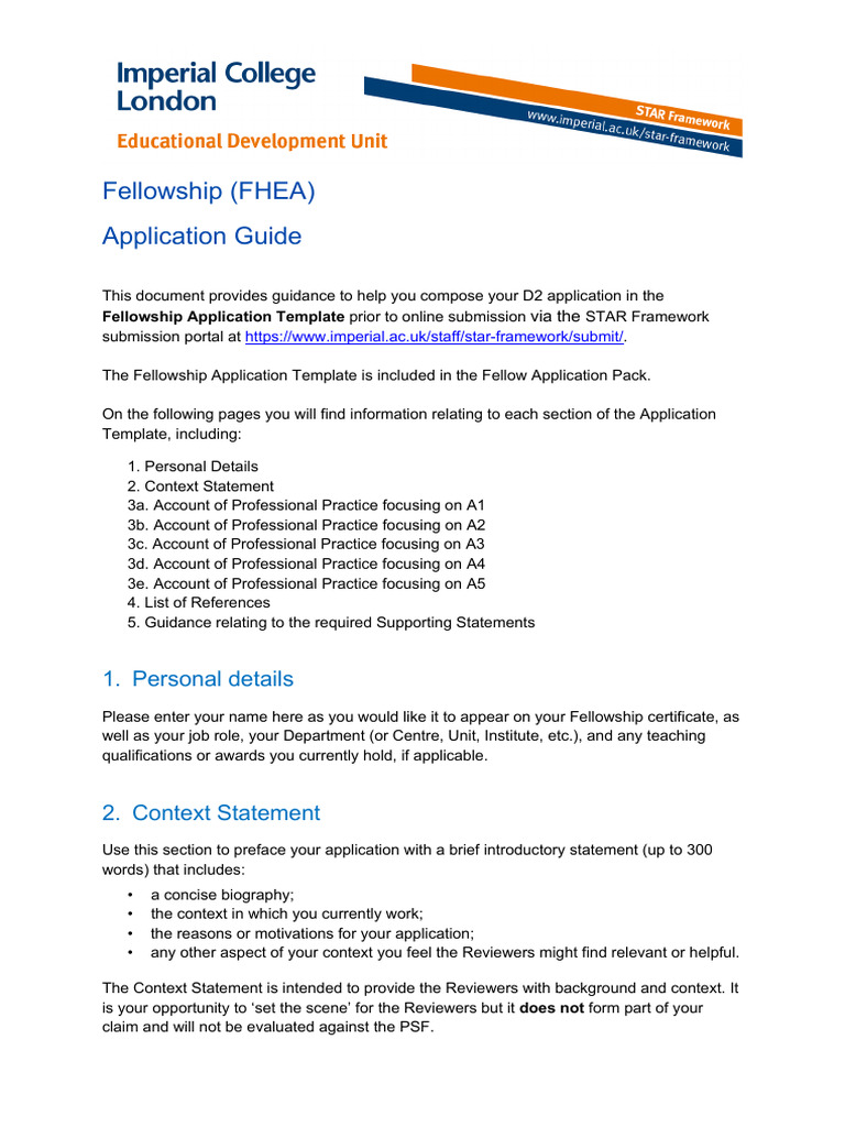 STAR-Framework-FHEA_Application-Guide_PSF-2023 | PDF STAR-Framework-FHEA_Application-Guide_PSF-2023 | PDF