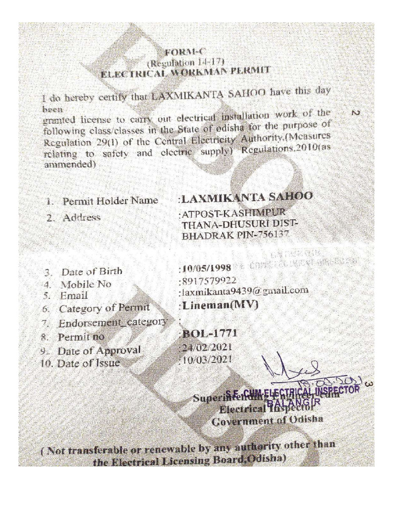 Electrical License Compressed | PDF