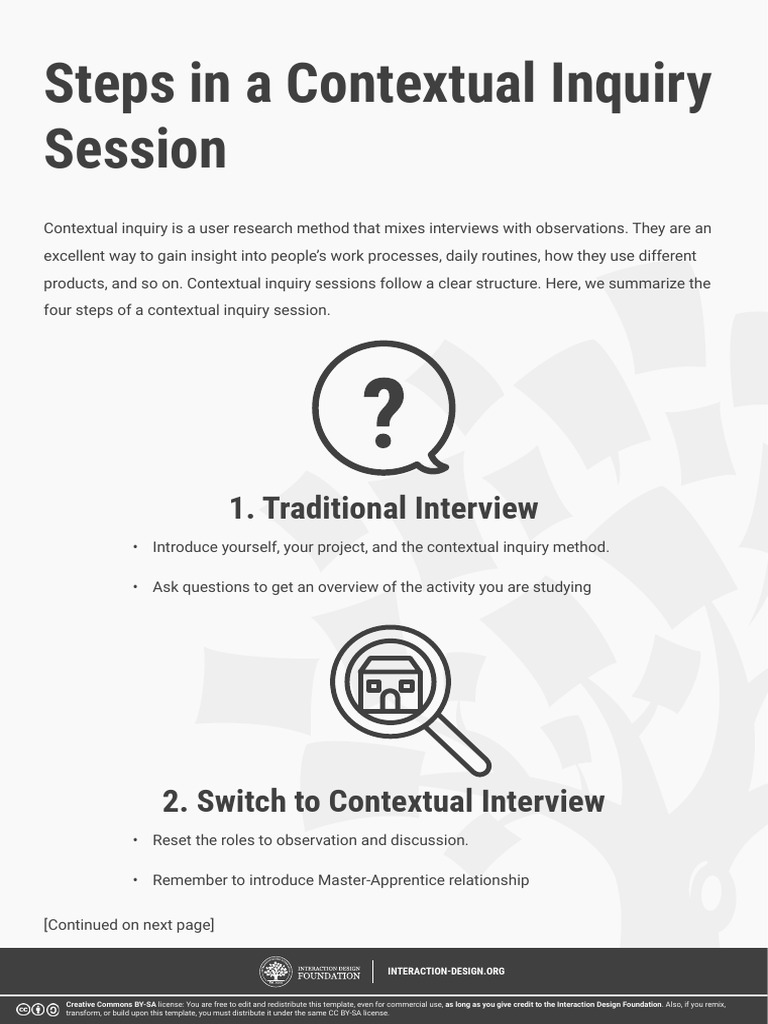 11 Steps-In-A-Contextual-Inquiry-Session | PDF