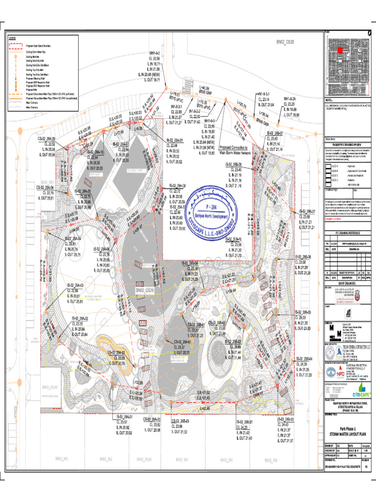 Manholes Layout and Details - Rotated | PDF