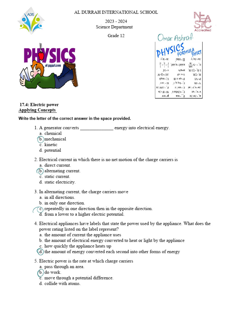 Omar Ashraf - 17.4 Worksheet | PDF
