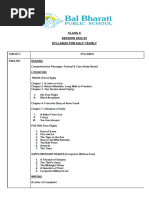 Class IX HALF YEARLY SYLLABUS | PDF