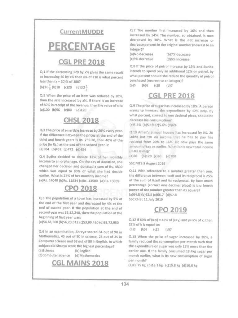 Percent Ratio Partn | PDF