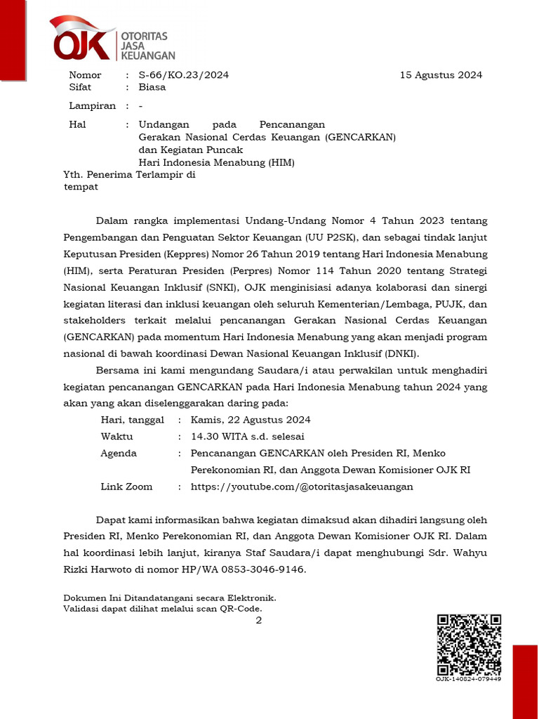 S-66.KO.23.2024 - 150824 - Undangan Pada Pencanangan Gerakan Nasional ...