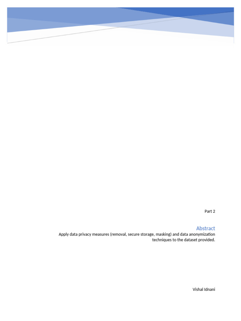 Data Ethics Assignment Part 2a Documentation | PDF