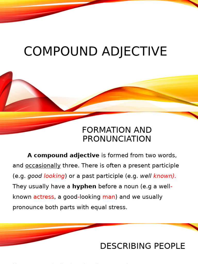 Compound Adjective | PDF
