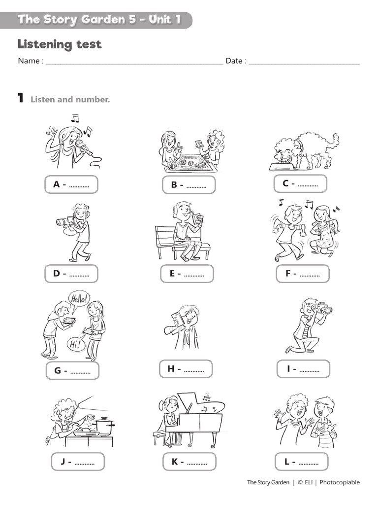 The Story Garden 5 Tests | PDF