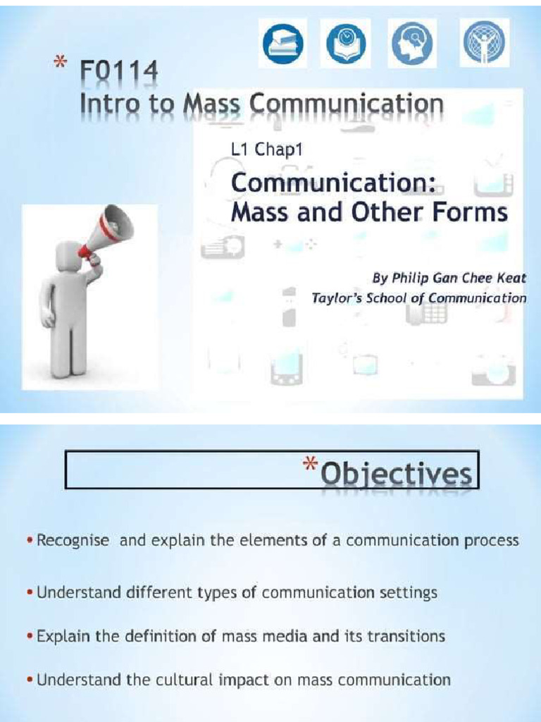 Intro To Mass Com1 | PDF
