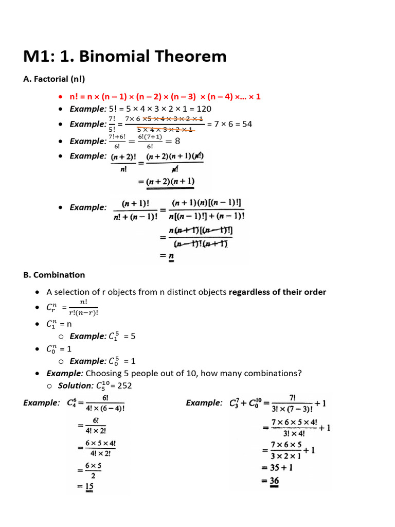 Binomial Theorem | PDF