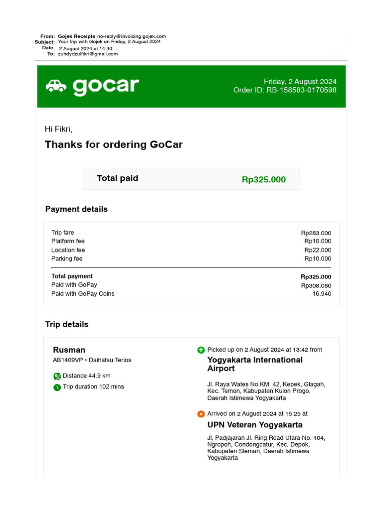 Gocar YIA Ke Rumah | PDF