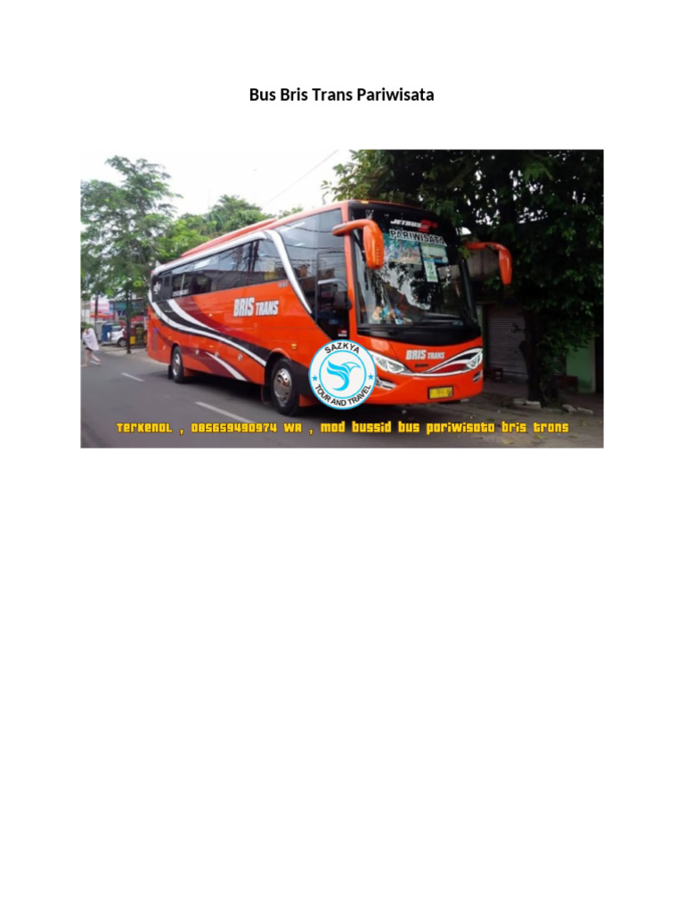Terkenal, 085659490974 WA, Mod Bussid Bus Pariwisata Bris Trans | PDF