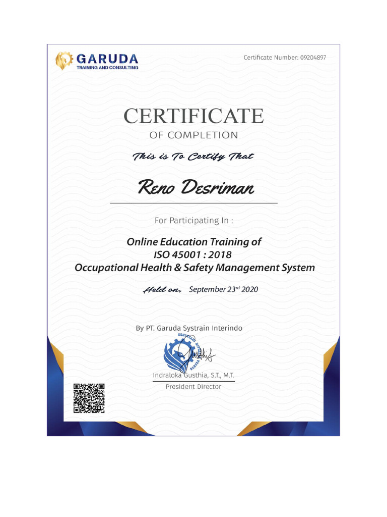 Iso 450012018 Safety Management | PDF