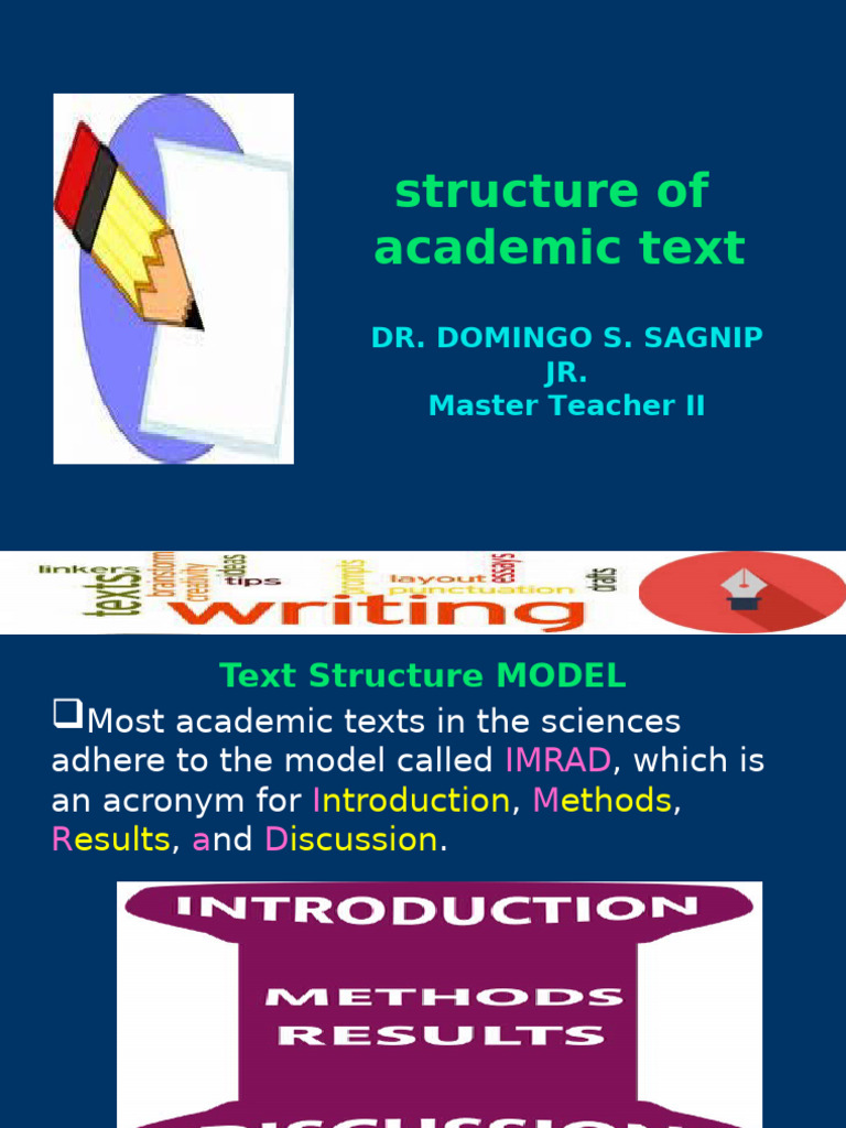 Lesson in Structure of Academic Text | PDF