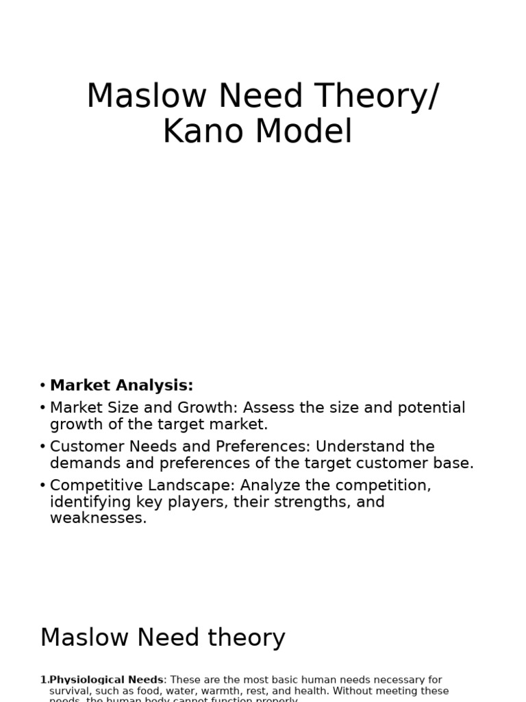 Maslow Need Theory | PDF