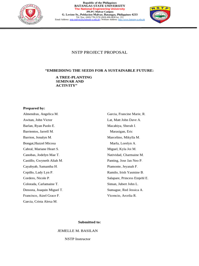 NSTP PROJ PROP Final 2 | PDF