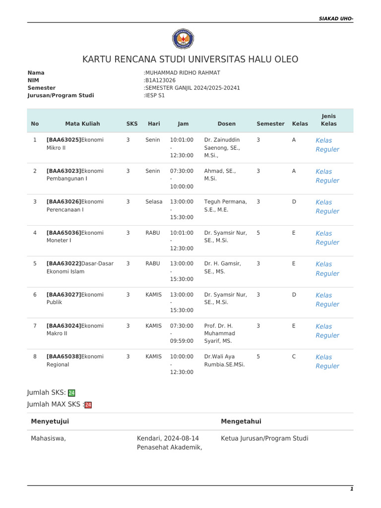 Krs-b1a123026-Muhammad Ridho Rahmat | PDF
