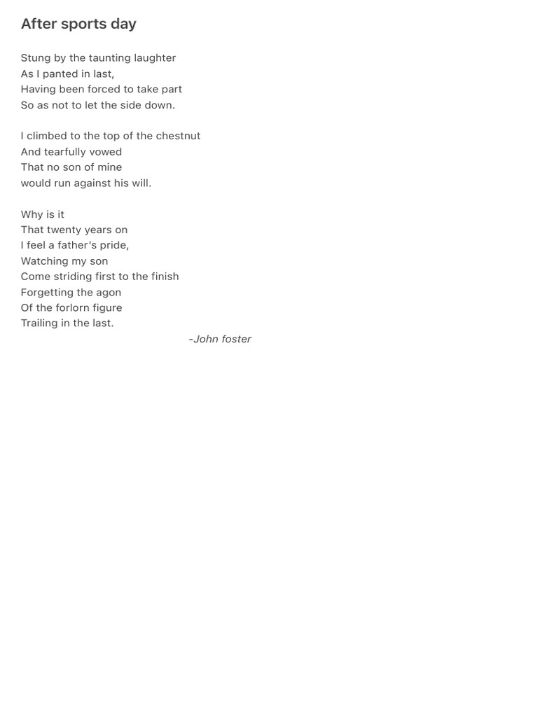 After Sports Day | PDF