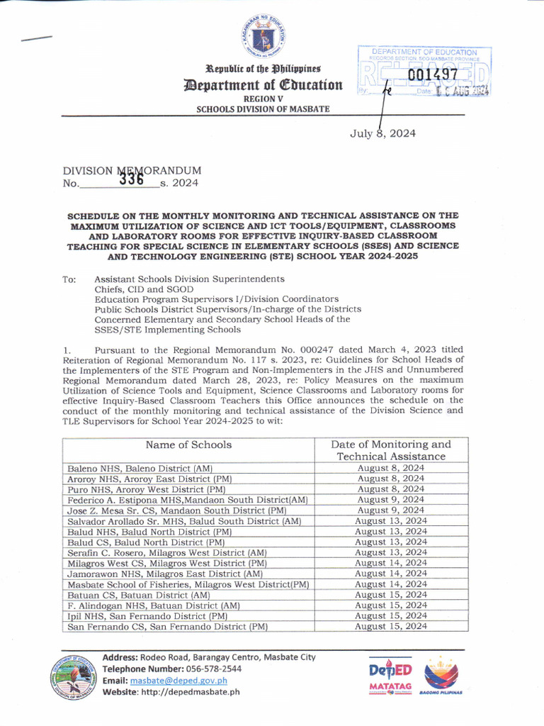 Div_Memo_336_2024 | PDF