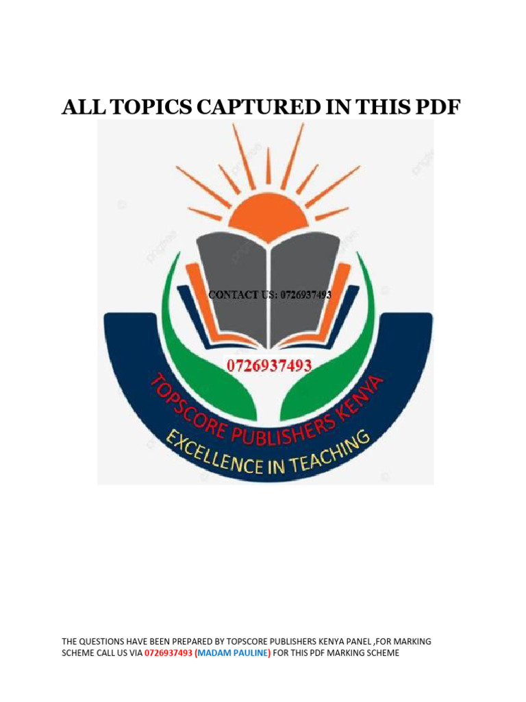 Biology Form 4 Topical Questions | PDF