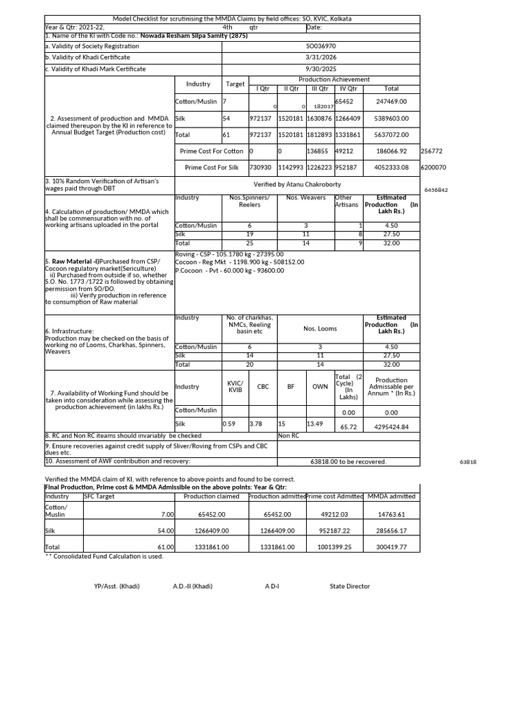 Nowada Checlist | PDF