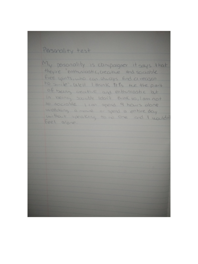 Personality Test | PDF
