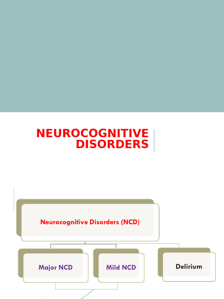 Neurocognitive Disorders | PDF | Alzheimer's Disease | Mental Disorder