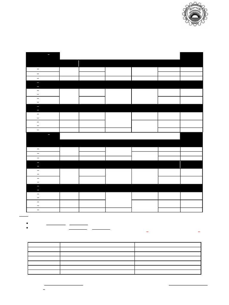 Timetable BSEC Fall 2024 00 | PDF