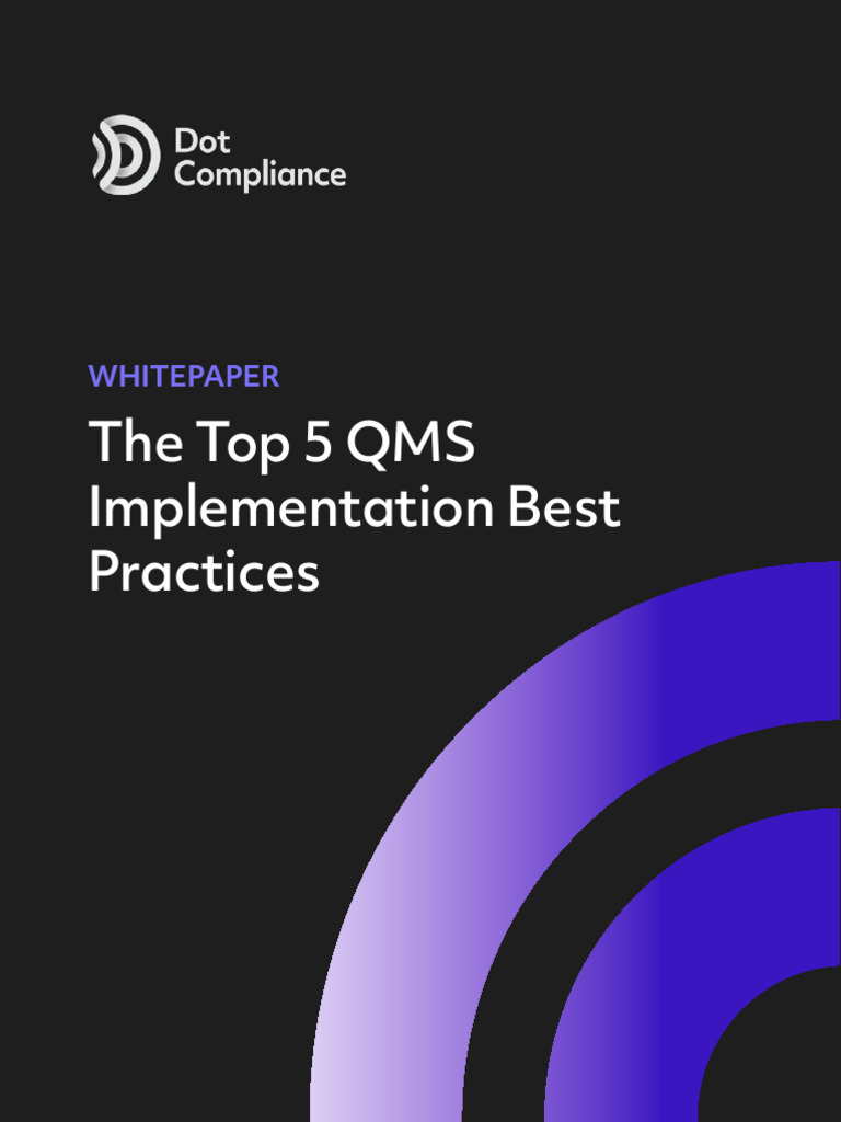 The Top 5 QMS Implementation Best Practices | PDF