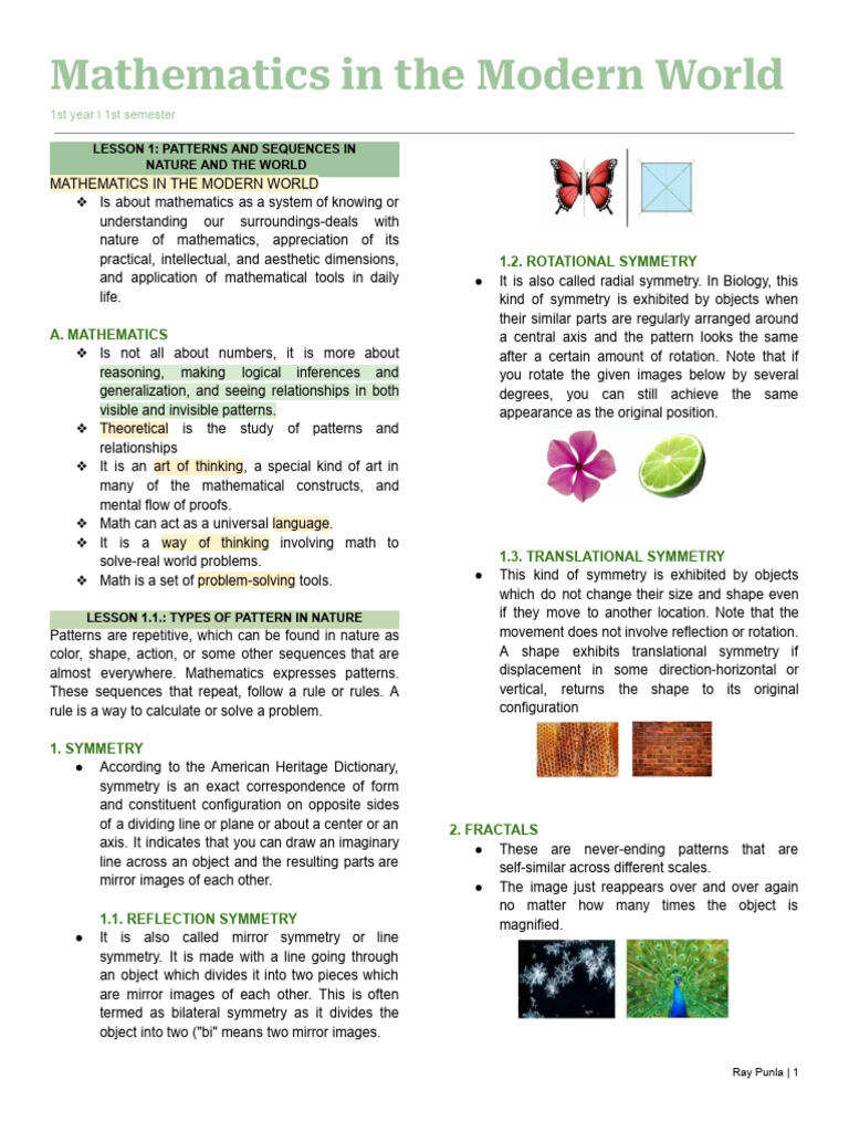 Mathematics in The Modern World | PDF