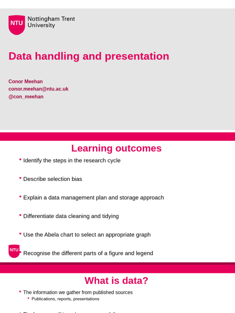 Data Handling and Presentation | PDF