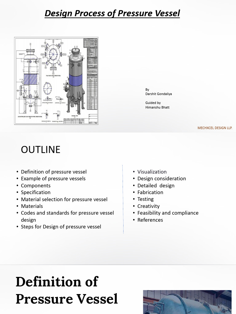 Design process of pressure vessel | PDF