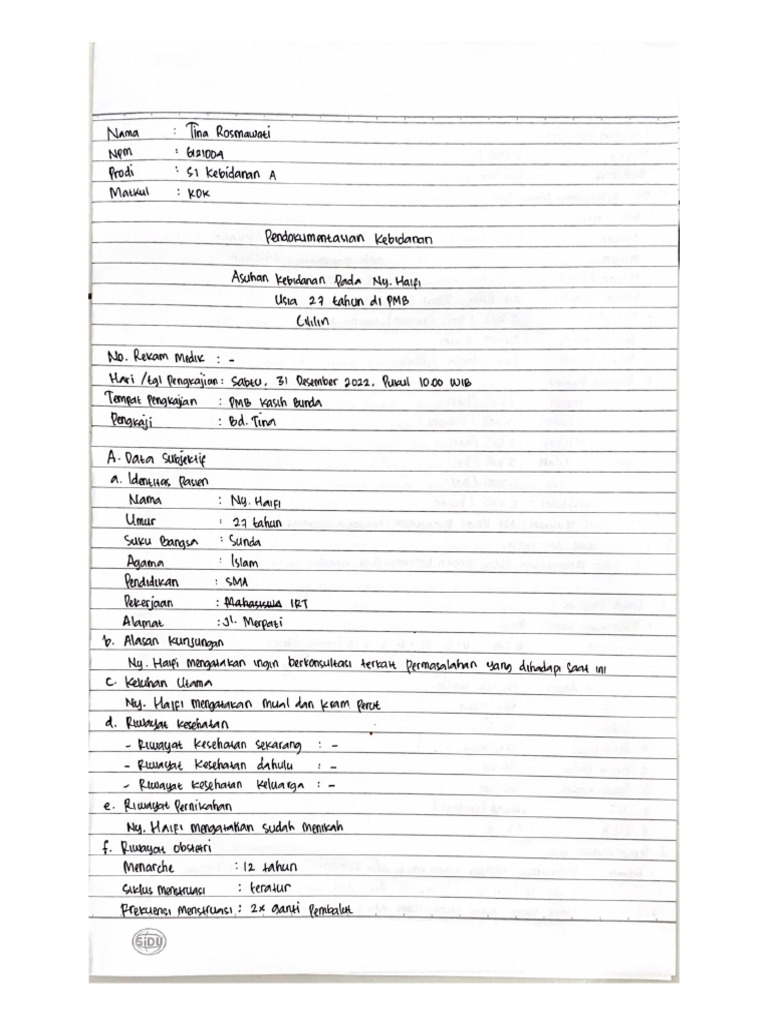 Tina Rosmawati - KDK | PDF