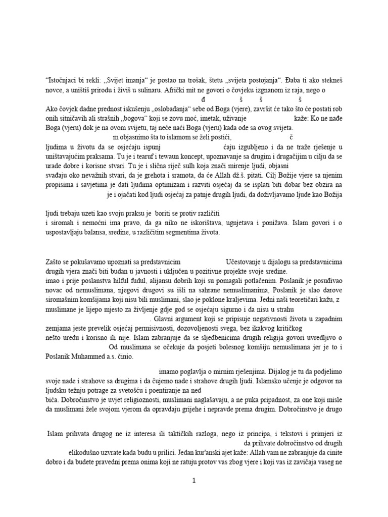 Dijalog Hutba Finalna | PDF