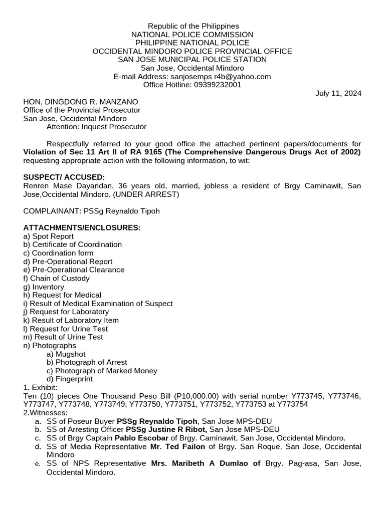 S. Idf Referal Section 11 | PDF | Common Law | Criminal Justice