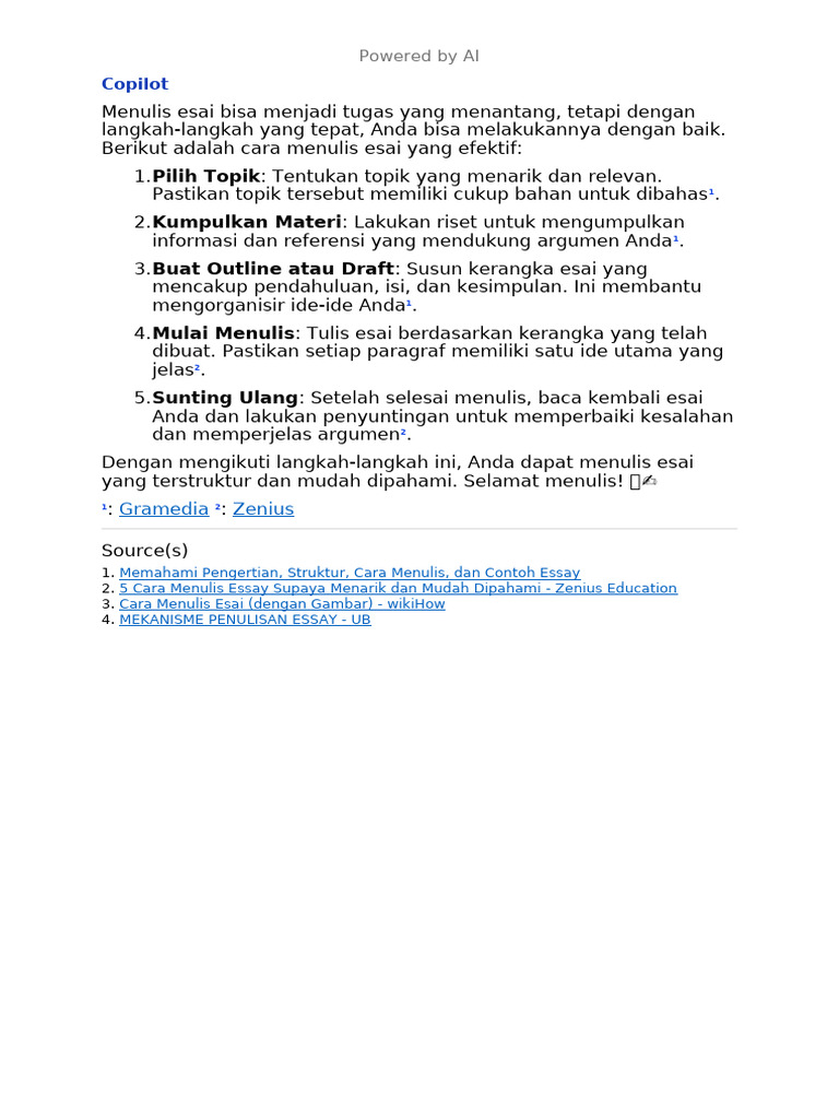 cara membuat essay | PDF