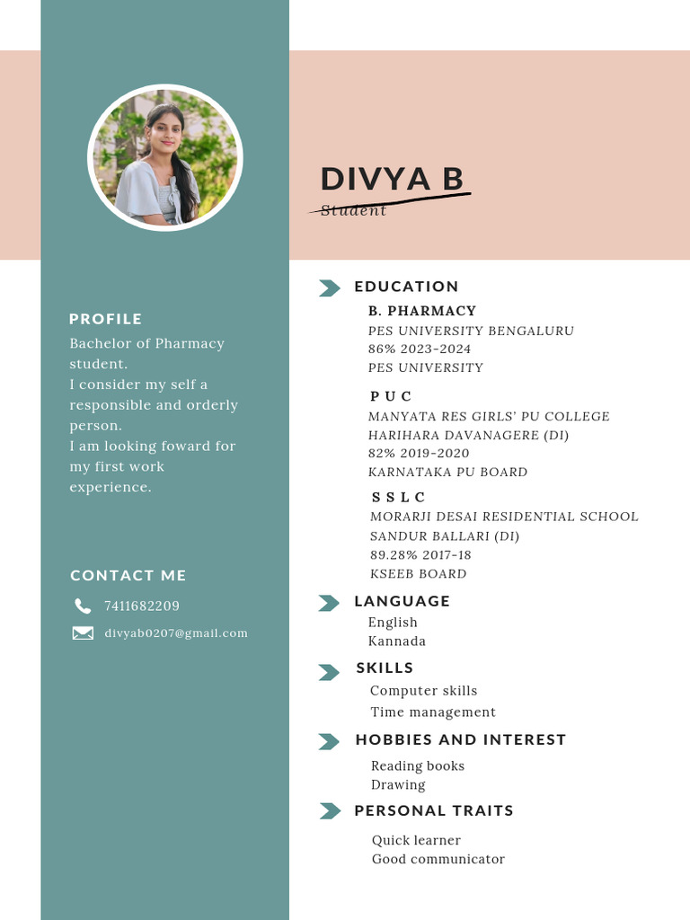 Divya's CV(1) (1) | PDF