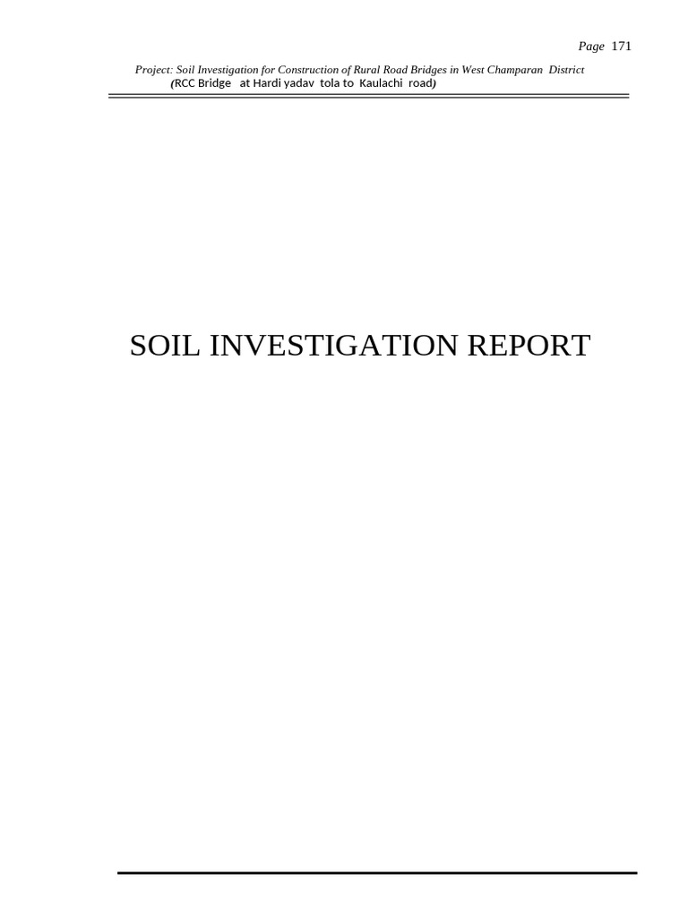Soil Report 1 | PDF