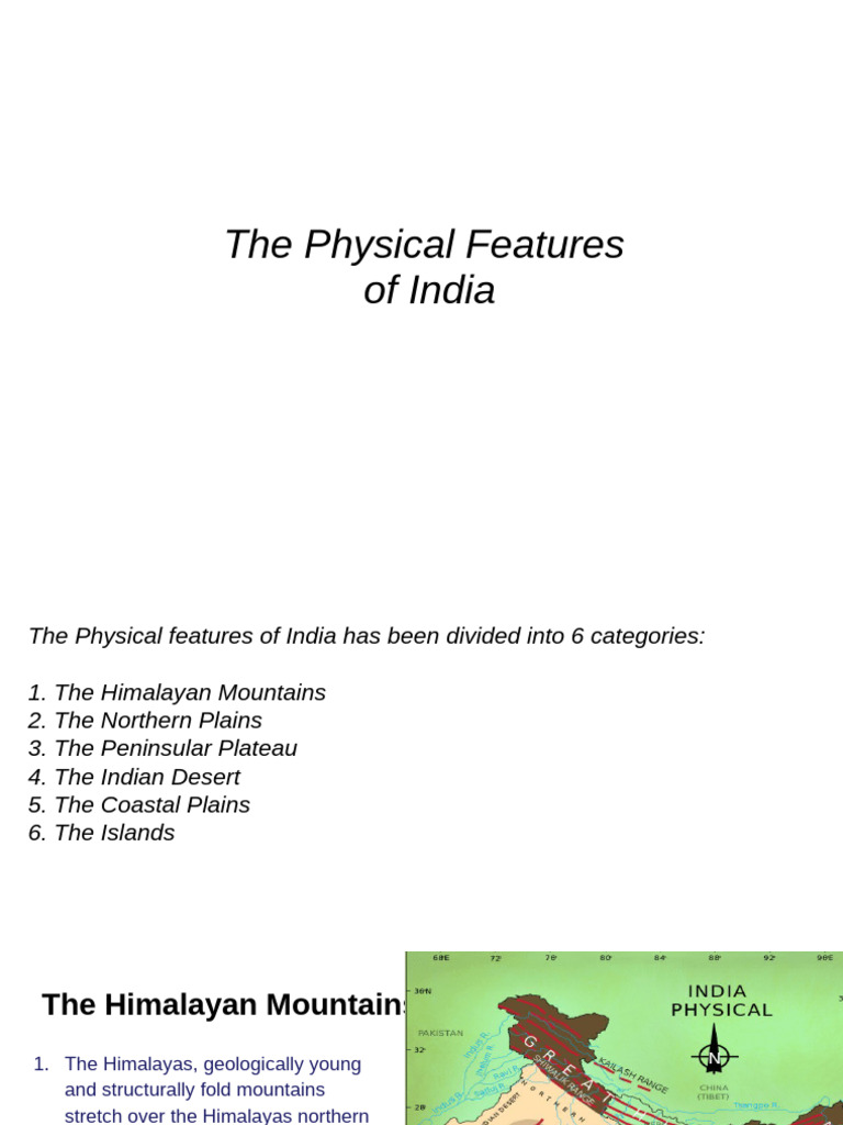 Physical Features of India PPT 3 | PDF
