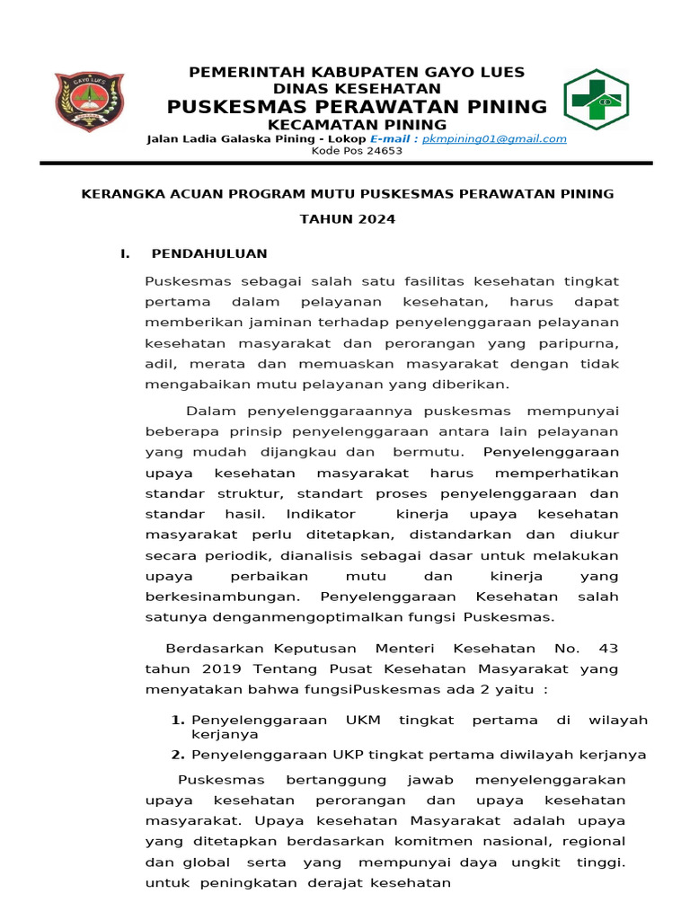 5.1.1 A KAK MUTU | PDF