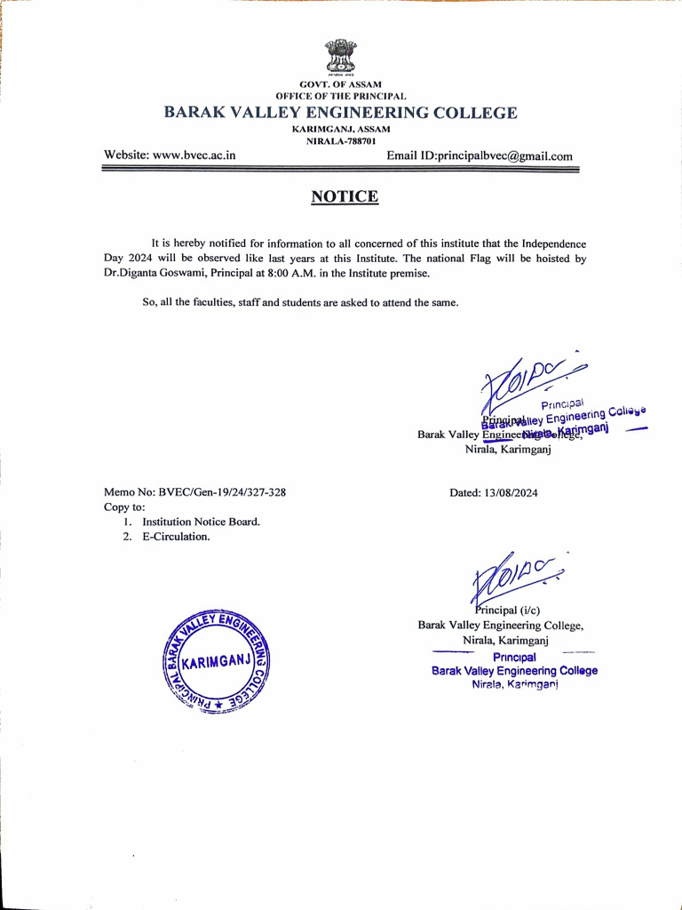 Notice Independence Day | PDF